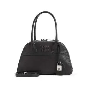 Miu Miu Vivian Nappa Shoulder Bag - Black