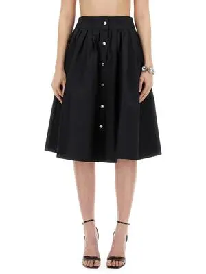 Moschino Poplin Skirt - Black