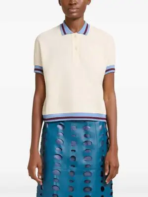 Marni Striped Detail Polo Shirt - Multicolor