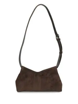 TOTEME Suede T-lock Clutch Bag - Brown