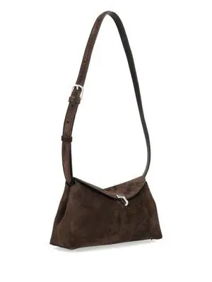 TOTEME Suede T-lock Clutch Bag - Brown