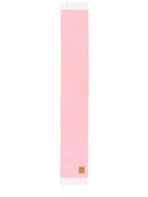 GANNI Wool Scarf - Pink