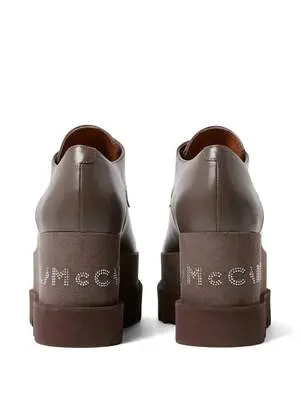 Stella McCartney Elyse Logo Derbies - Brown