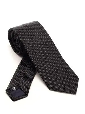 Tagliatore Silk Tie With Polka Dots - Blue