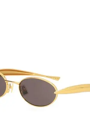 Bottega Veneta Sardine Sunglasses - Gold