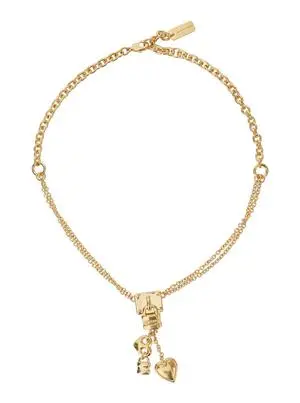 Chloé Gold-colored Necklace With Pendant Charms And Chain Design In Brass For - Multicolor