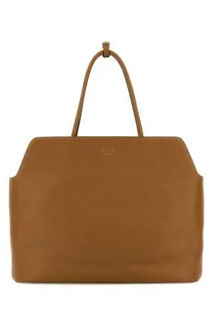 Prada Caramel Leather Shopping Bag - Brown