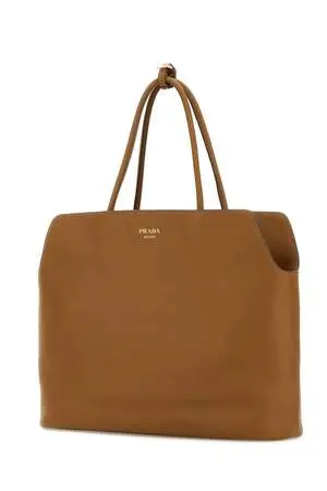 Prada Caramel Leather Shopping Bag