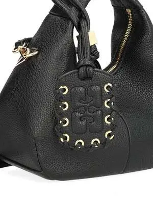 GANNI Mini Shoulder Bag With Grained Finish - Black
