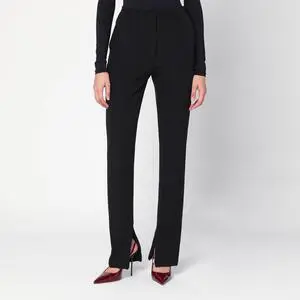 THELATEST Trousers With Zipped Slits - Black