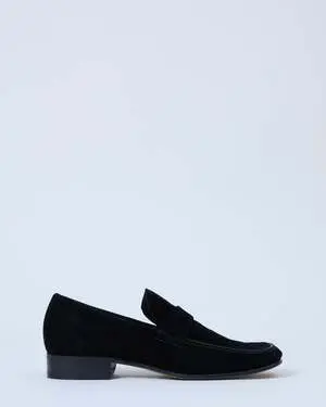 Phoebe Philo Suede Loafers - Black