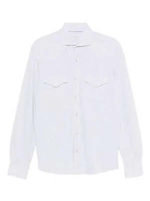 Brunello Cucinelli Brunello Cucinelli Men Cotton Shirt Multicolor