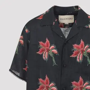 Valentino Garavani Short Sleeves Shirt - Black
