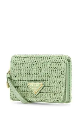 Prada Pastel Raffia Card Holder
