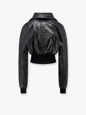 Rick Owens Dracuflight Cropped Leather Jacket