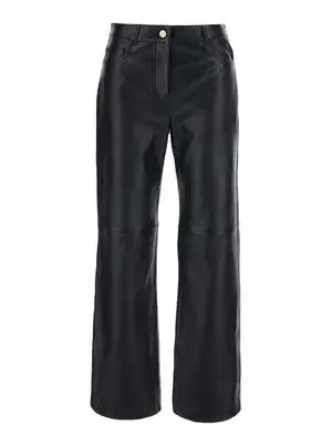 Max Mara S 'pesca' Pants With Five-pocket Design In Leather For