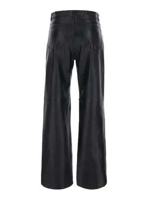 Max Mara S 'pesca' Pants With Five-pocket Design In Leather For