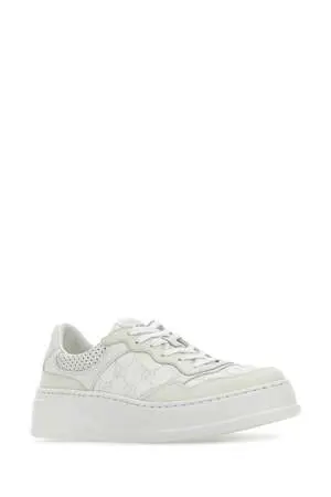 Gucci White Leather Sneakers