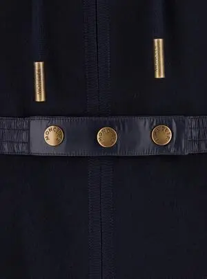 Moncler Tech Fabric Cape With Removable Hood - Multicolor