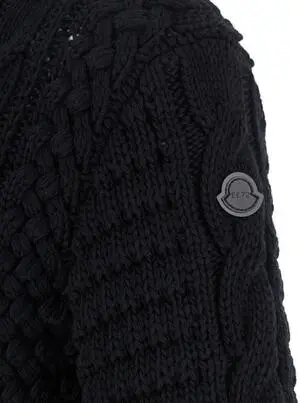 Moncler Merino Wool Cable Knit Turtleneck Jumper - Multicolor