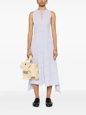 Loewe Cotton Blend Midi Dress - Multicolor