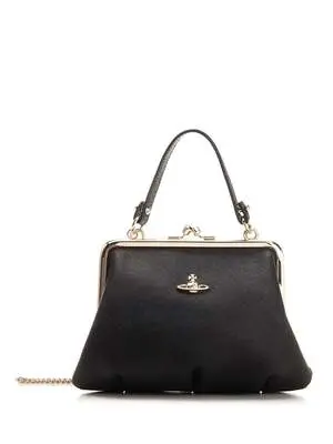 VIVIENNE WESTWOOD Granny Frame Handbag - Black