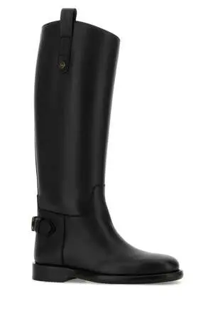 Burberry Leather Cavalier Boots