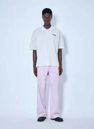 Acne Studios Washed Logo Polo Shirt