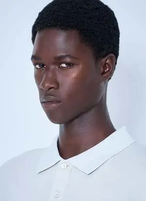 Acne Studios Washed Logo Polo Shirt