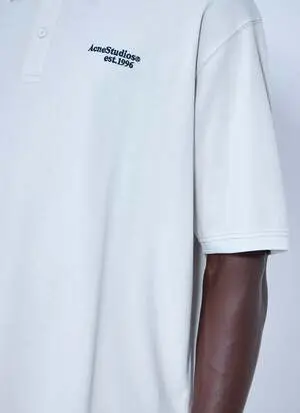 Acne Studios Washed Logo Polo Shirt