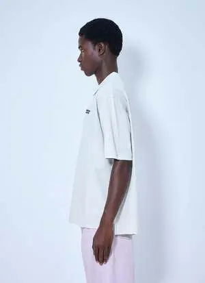 Acne Studios Washed Logo Polo Shirt - White