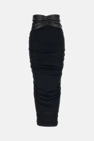 Andamane Ursula Draped Midi Skirt - Multicolor