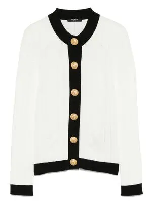 Balmain Knitted Crewneck Cardigan - Multicolor