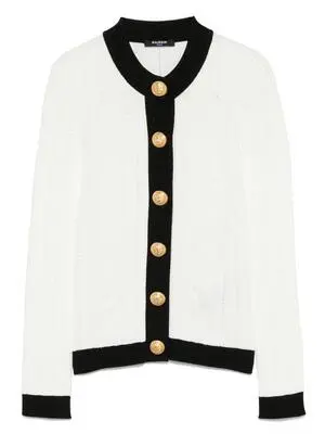 Balmain Knitted Crewneck Cardigan - Multicolor