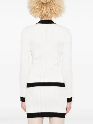 Balmain Knitted Crewneck Cardigan - Multicolor