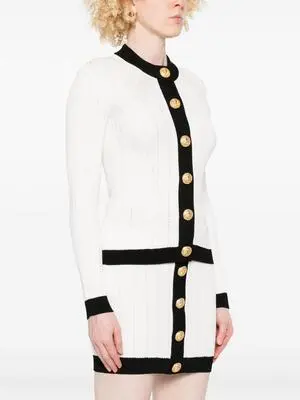 Balmain Knitted Crewneck Cardigan - Multicolor