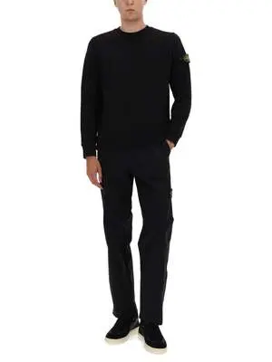Stone Island Cotton Sweatshirt - Black