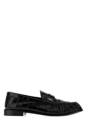 Saint Laurent Leather Le Loafers Loafers - Black