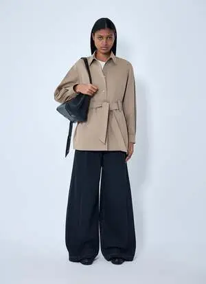 Max Mara Belted Button-down Shirt