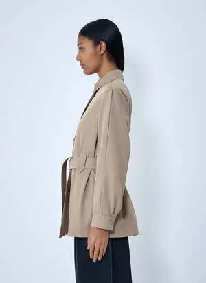 Max Mara Belted Button-down Shirt