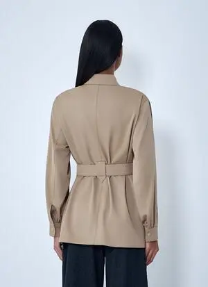 Max Mara Belted Button-down Shirt
