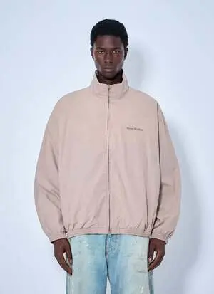 Acne Studios Logo Printed Zip-up Jacket