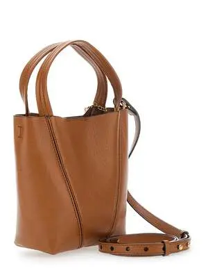 Chloé Spin' Shoulder Bag With Adjustable And Removable Strap In Leather For