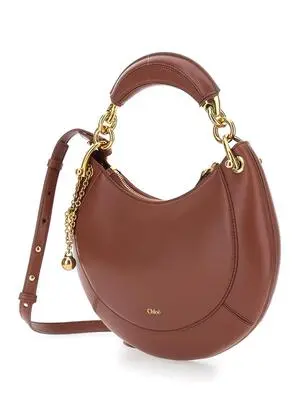 Chloé Leather Banana Handbag - Brown