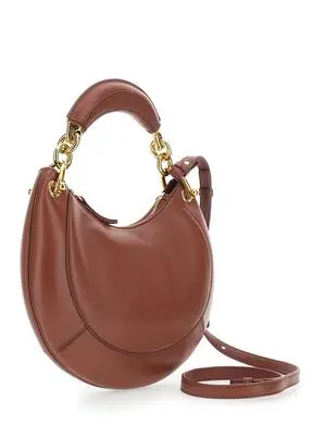 Chloé Leather Banana Handbag - Brown
