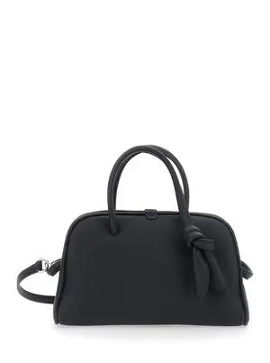 Jacquemus Le Petit Turismo' Black Handbag With Adjustable And Removable Strap In Leather For - Multicolor