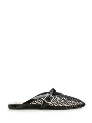 Alaïa Flat Mesh Mule - Black