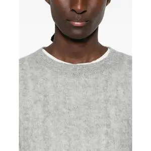 LISA YANG Cable-knit Cashmere And Silk Jumper - Gray
