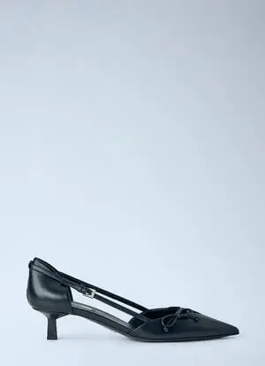 Prada Side-open Leather Pumps - Black