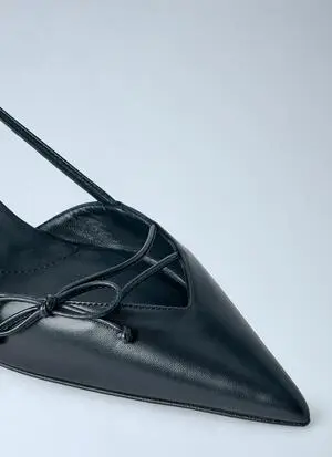 Prada Side-open Leather Pumps - Black
